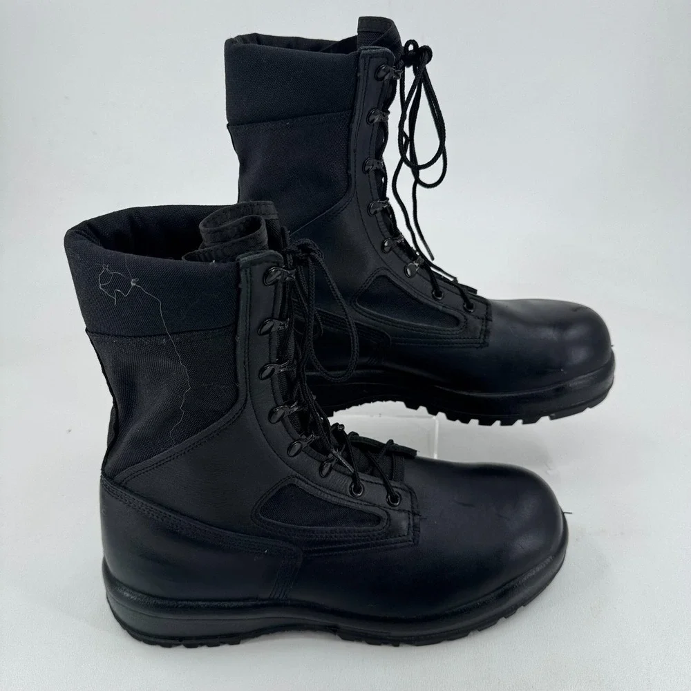 Belleville | Shoes | Belleville 39trp Mens Black Leather Lace Up Combat ...